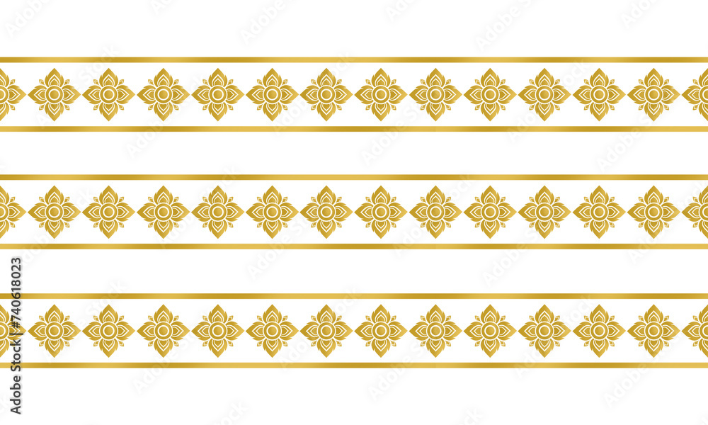 Thai textile Modern line Thai pattern traditional concept The Arts of ...