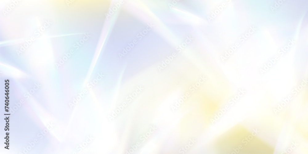 Translucent backdrop features rainbow prism light effect, holographic ...