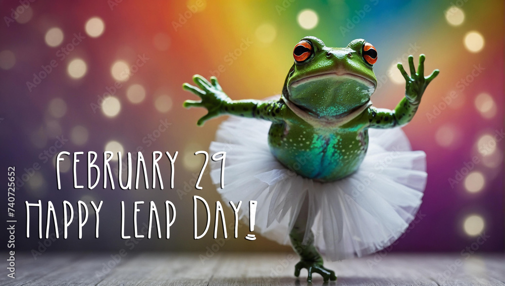 Amidst the celebratory leaps of february's leap year day, a whimsical ...
