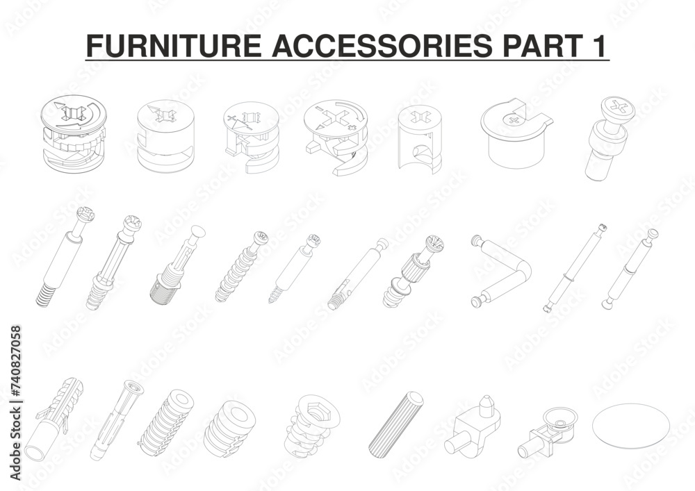 Minifix Fastener Types | Glass Lock, Mitre Connector, Double Bolt Easy ...