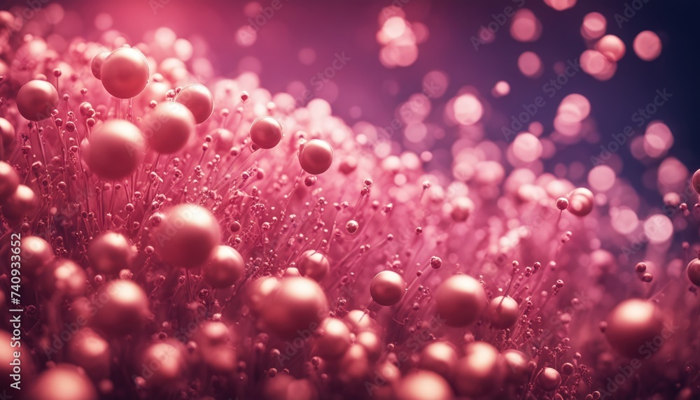 Abstract pathogen illustration. Microscopic view. Infection, disease ...