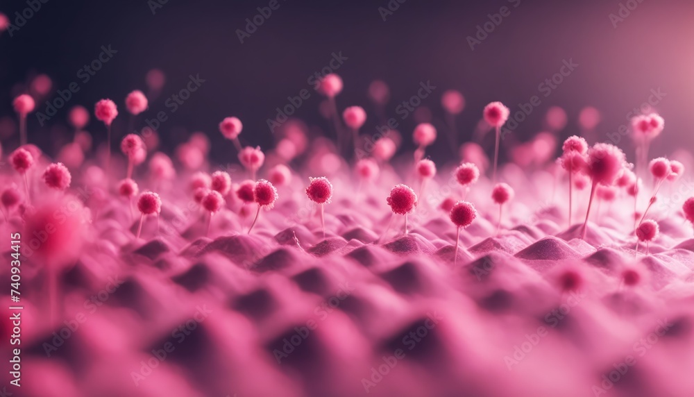 Abstract pathogen illustration. Microscopic view. Infection, disease ...