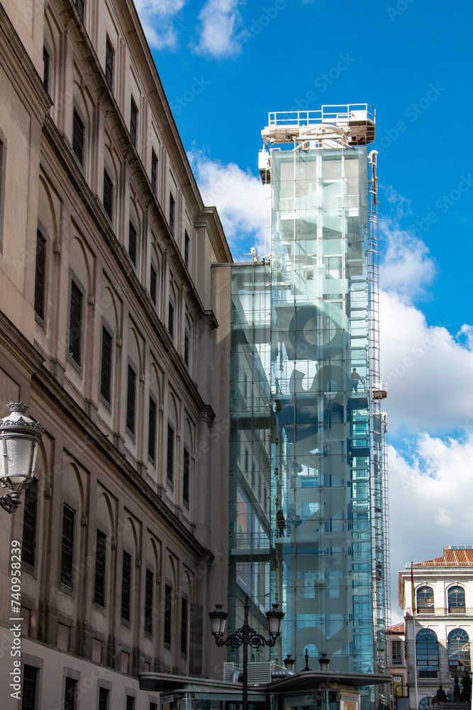 Emblematic building of the city of Madrid that houses the Reina Sofía ...