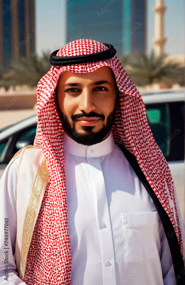 Beautiful arab middle-easAi. The of a photo Saudi lifestyle Saudi ...