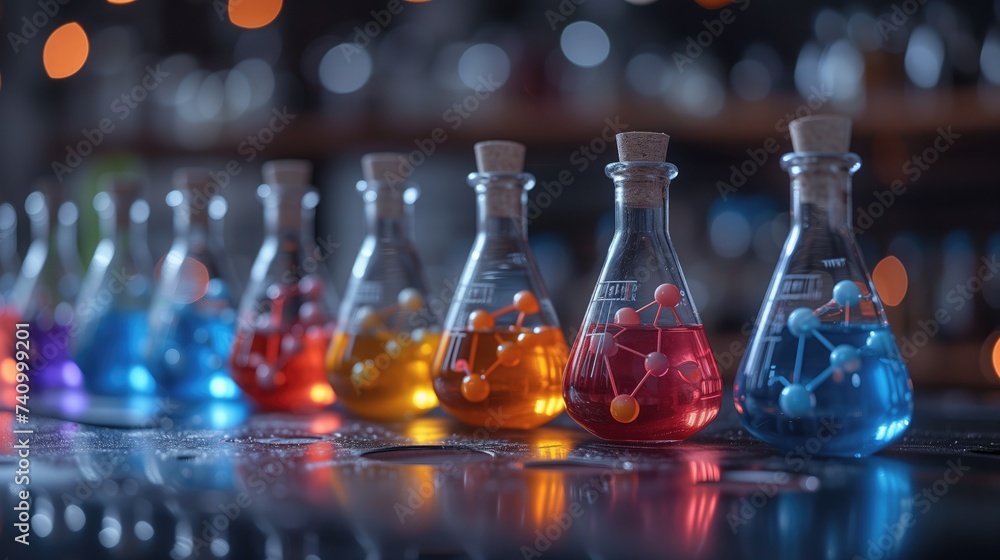 In a chemistry laboratory, students conduct experiments to synthesize ...