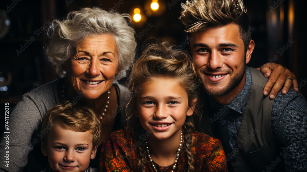 Family Legacy: A Charming Portrait of Grandparents and Grandchildren ...