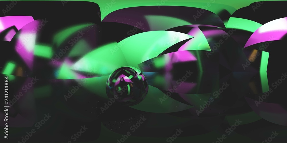 Environment map. HDRI map. Equirectangular projection. Spherical ...