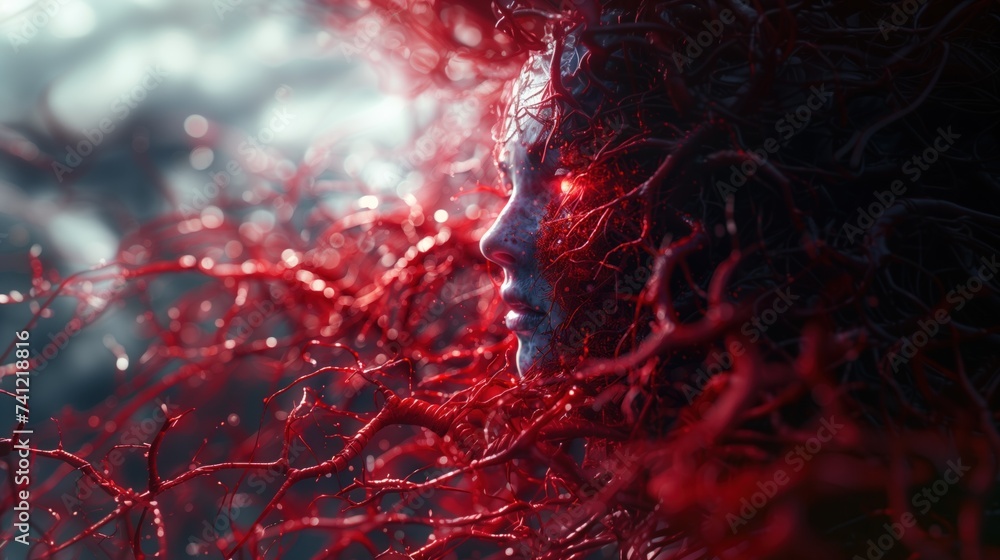 Structure inside the human body Consists of blood vessels and platelets ...