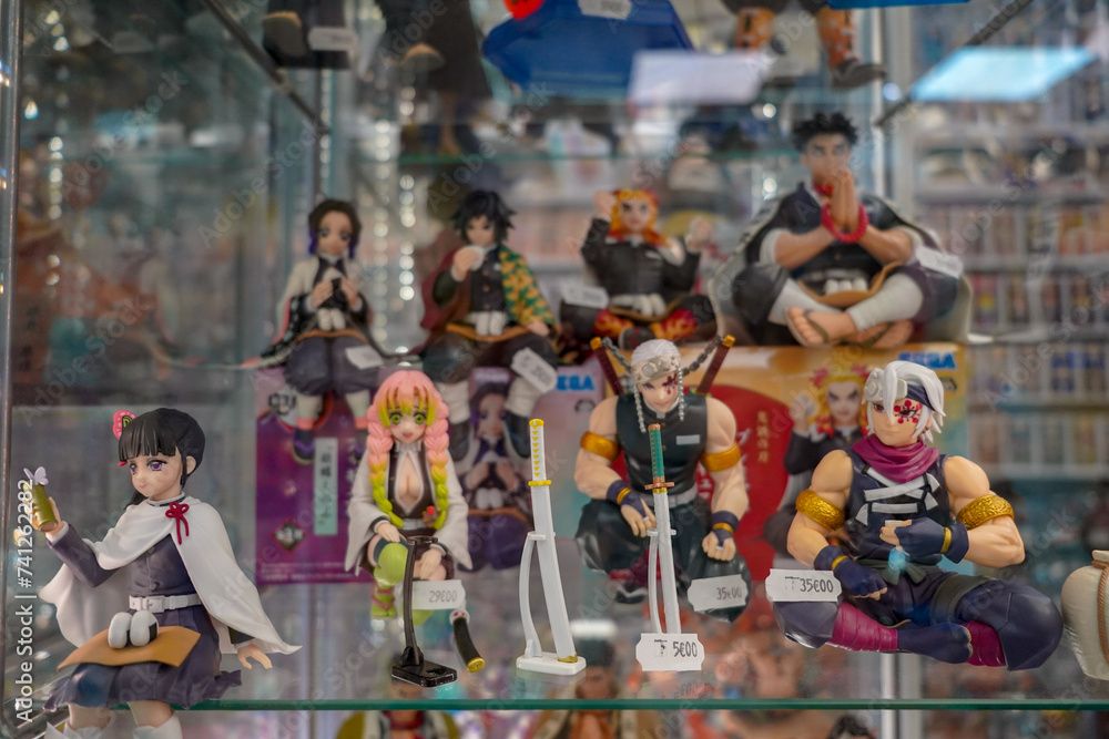 paris France 6 june 2023 : popular japanese anime characters action ...