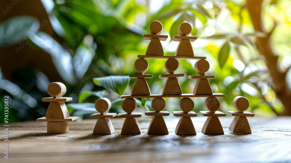 Business Professional Deploying Personnel, Hierarchical Corporate ...