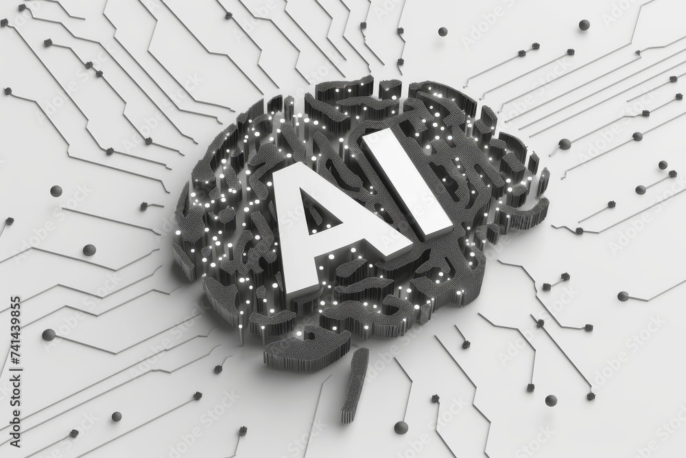 AI Brain Chip digital divide. Artificial Intelligence visual aid mind energy healing axon ...