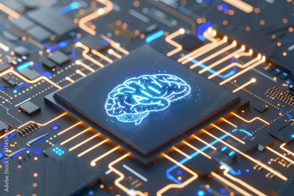 AI Brain Chip outreach network. Artificial Intelligence medulloblastoma ...