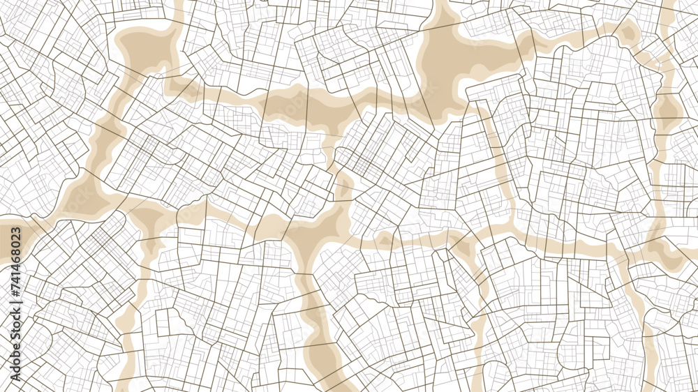 Abstract navigation plan of the urban area depicted as a simple scheme ...