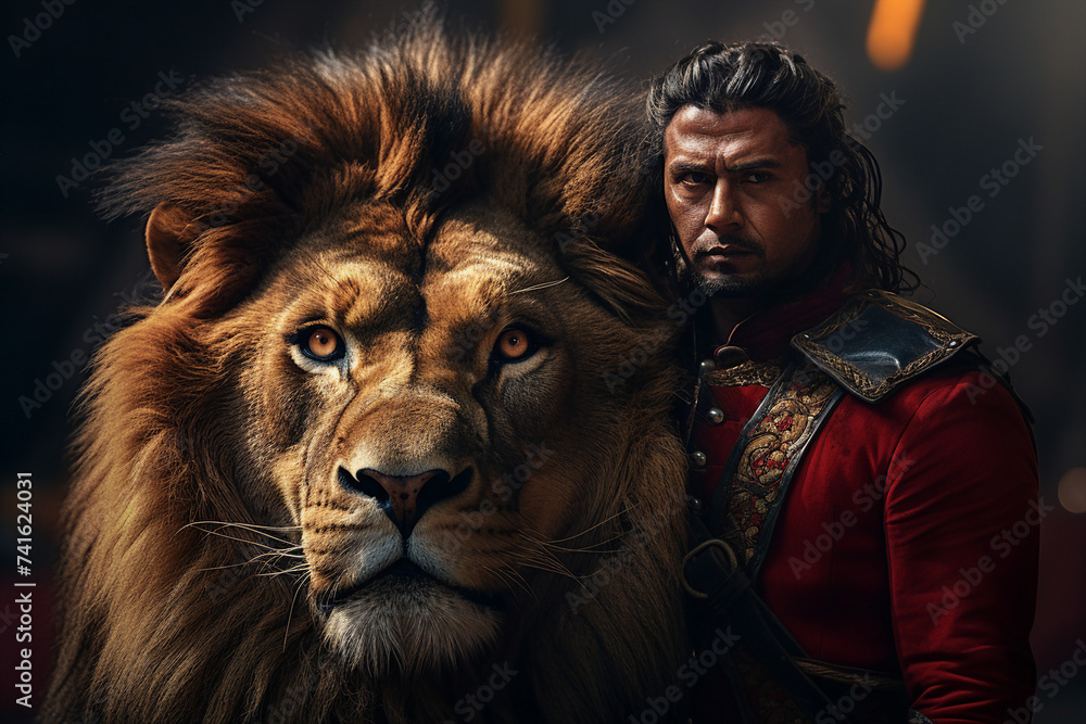 Scary and beautiful circus theme conceptual portrait Generative AI ...