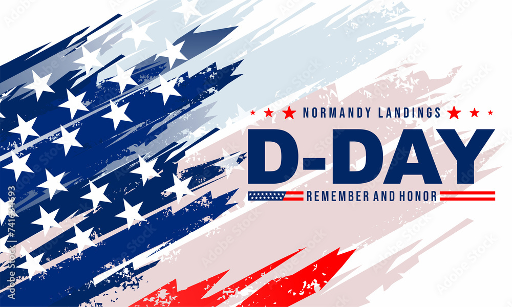 D-Day. Normandy landings concept Vector illustration. Template for ...