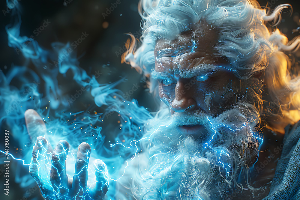 Zeus, king of the gods, who was also the god of sky and thunder, chief ...
