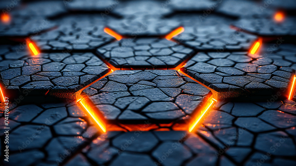 A textured road surface with cracks and imperfections, highlighting the ...