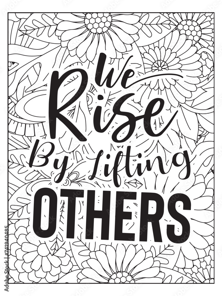 Motivational quotes coloring page. Inspirational quotes coloring page ...