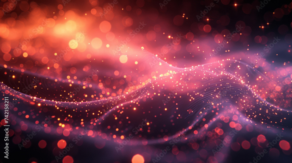 A series of abstract art pieces created through algorithmic data ...