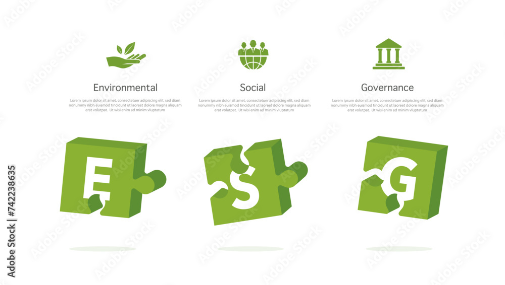 ESG - Environment Social and Governance ESG concepts on environmental ...