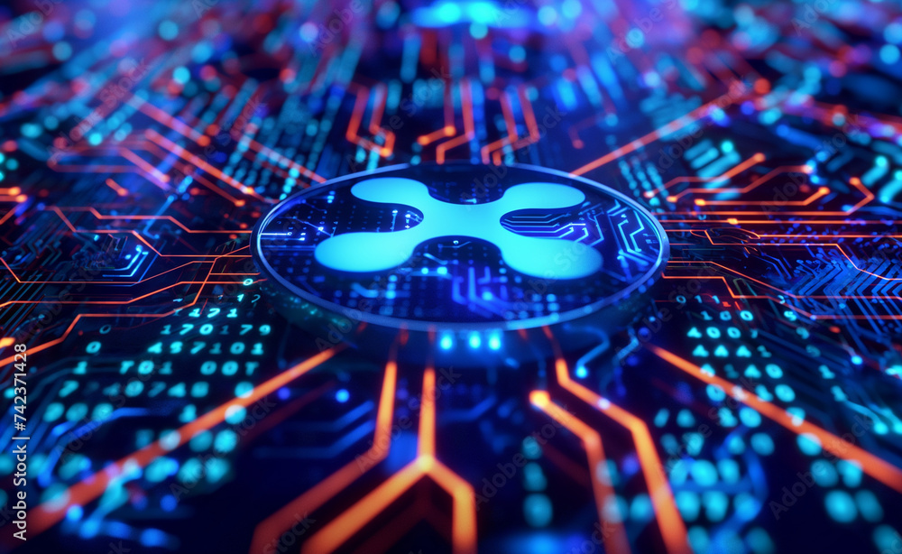 Cryptographic Foundations: Blockchain Banner with Proof of Work and Staking Validation Blocks ...