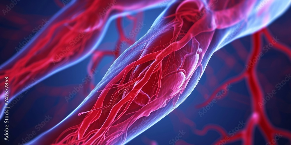 Illustration Stock Deep vein thrombosis DVT. A medical condition that ...