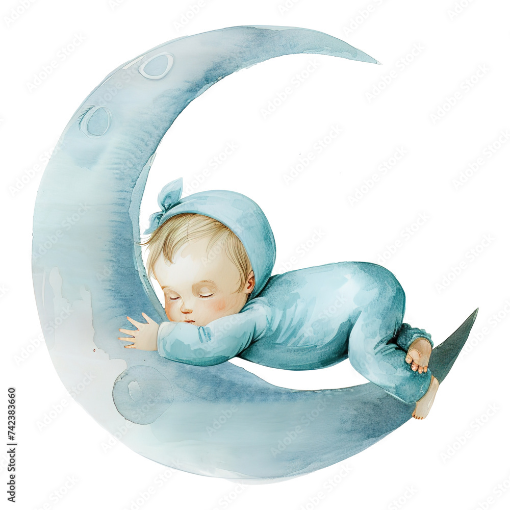 Cute Baby Boy Shower Watercolor Clipart: The Perfect Touch for First ...