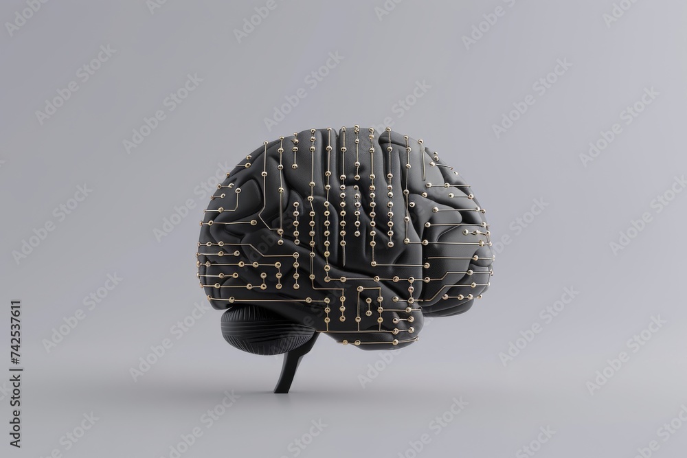 AI Brain Chip semi. Artificial Intelligence visionary mind ai ...