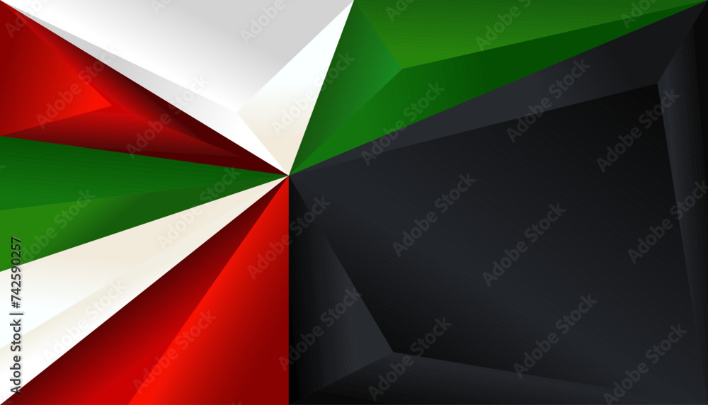 italian flag colors digital art, minimalism, low poly, 3D wallpaper ...
