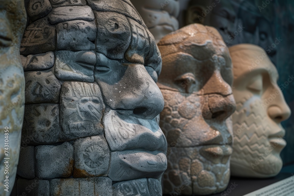 Immersive Stone Face An immersive experience where ancient stone faces ...