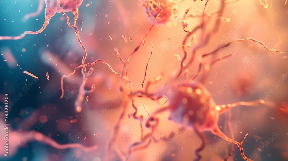 Parasites under microscope and woman suffering from helminthiasis ...