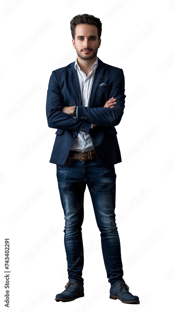 Isolated, transparent, no background, Confident Male Journalist ...