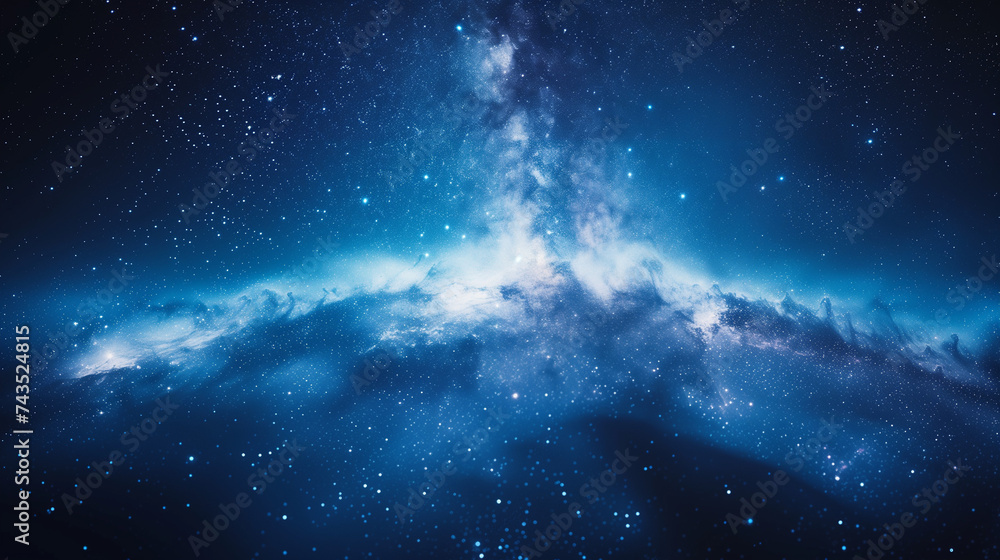 Cosmic Gradient: Transition of Colors from Dark Navy to Light Blue with ...