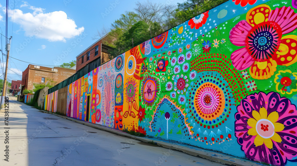 Community Mural Painting: A collaborative mural project where neighbors ...