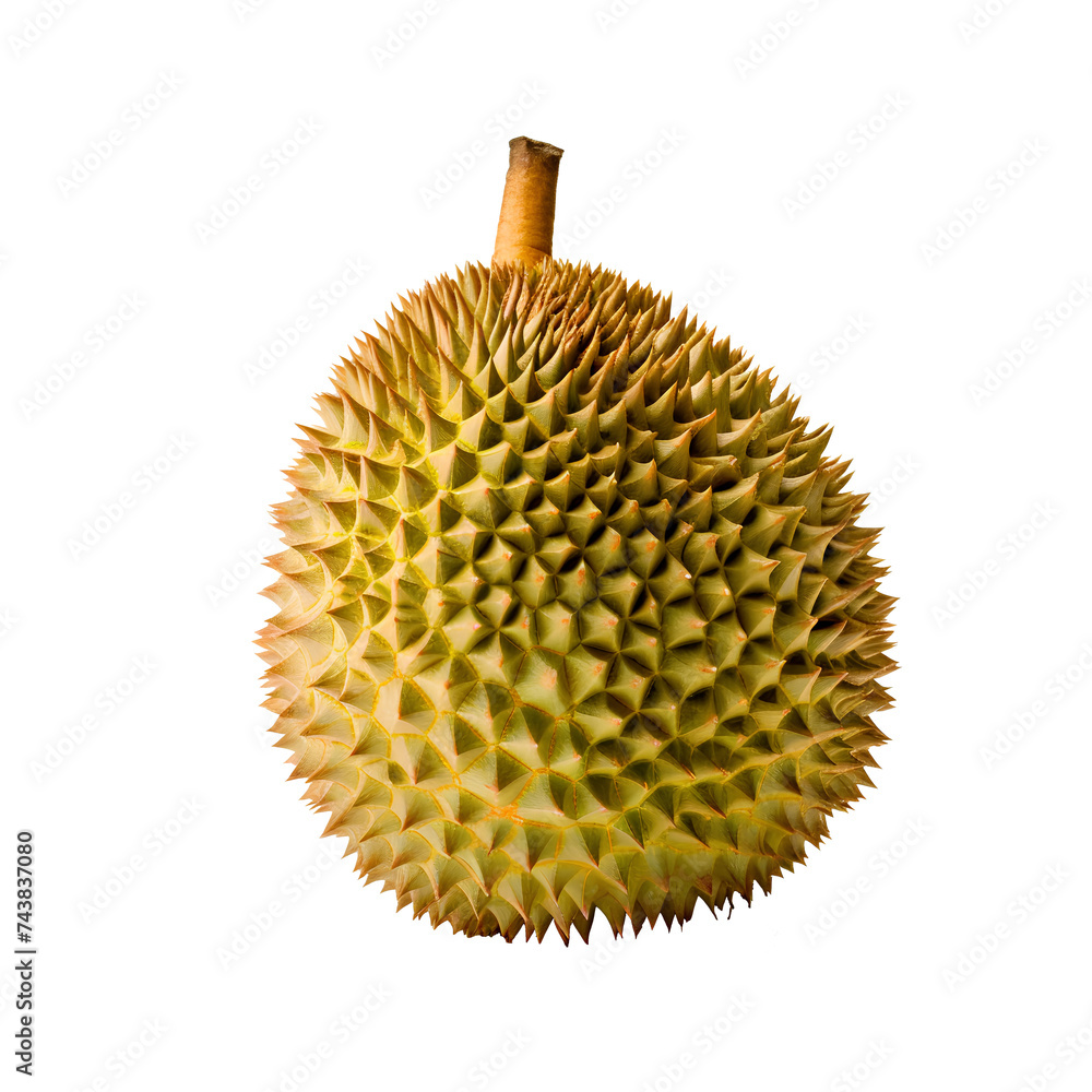 durian isolated, transparent background white background no background ...