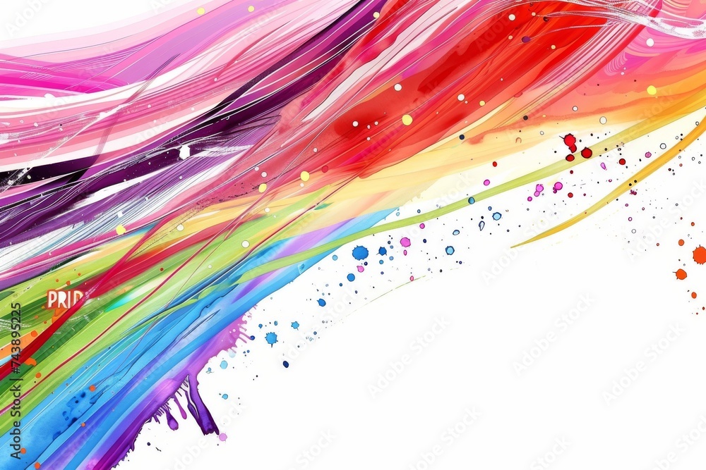 LGBTQ Pride art creation. Rainbow lgbtq+ pride colorful lgbtti2qqaa ...