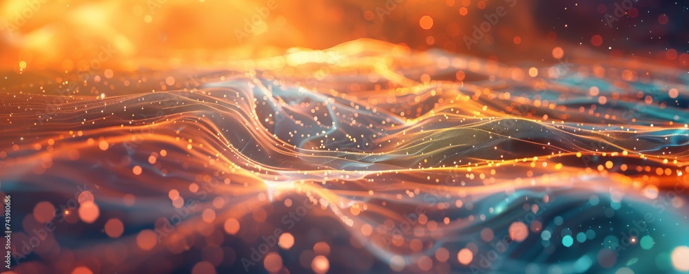 Glowing quantum waves where atoms and the aurora meet sketching a ...