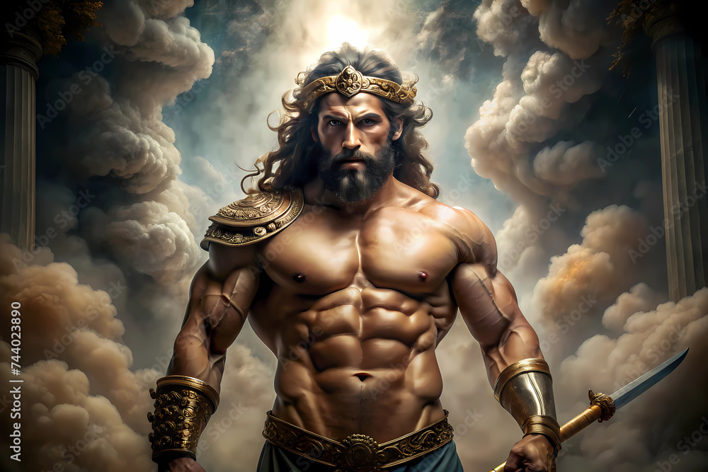 Zeus, Greek god, Greek mythology, god of heaven, lightning and thunder ...