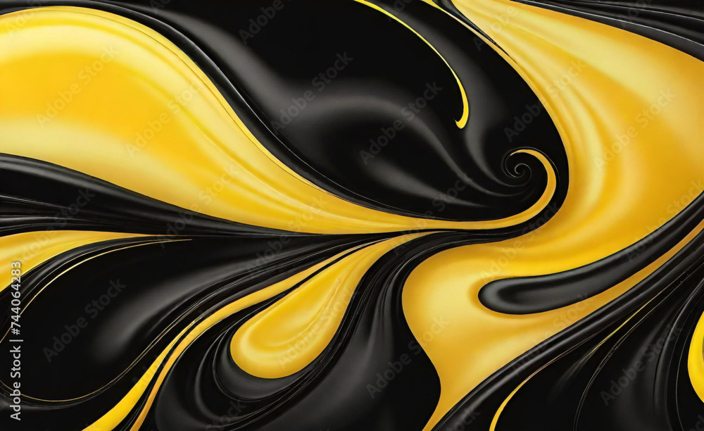 Plantilla abstracta triángulos geométricos amarillos contrastan fondo ...