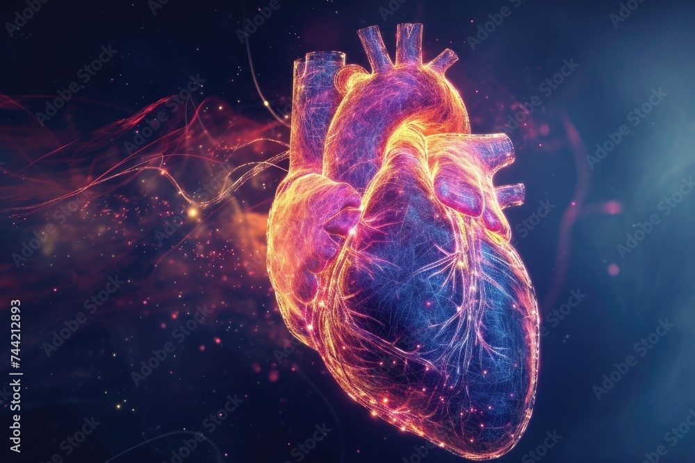 Stock-Illustration „A computer-generated image depicting the anatomical ...