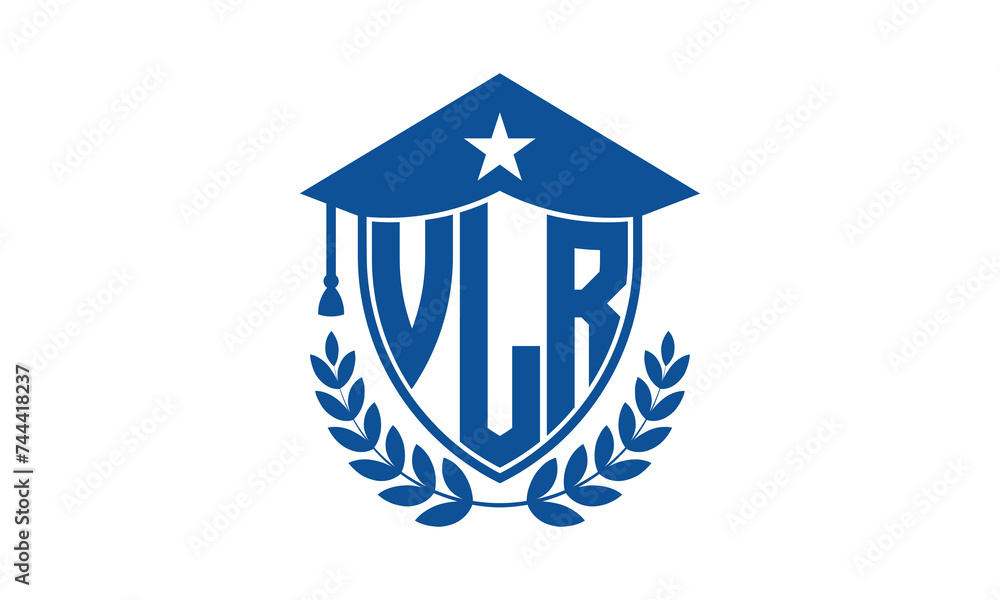 Image vectorielle Stock VLR three letter iconic academic logo design ...