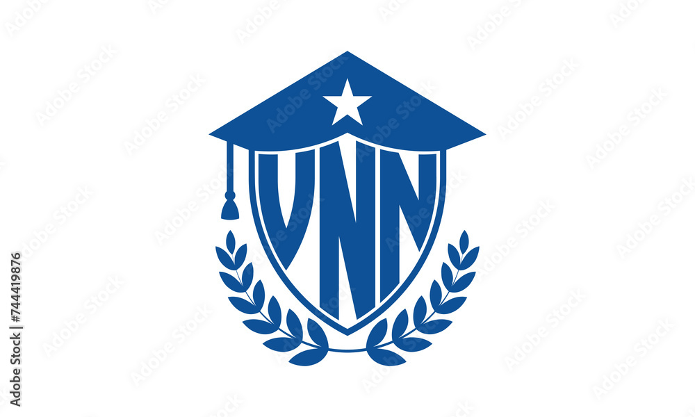 Image vectorielle Stock VNN three letter iconic academic logo design ...