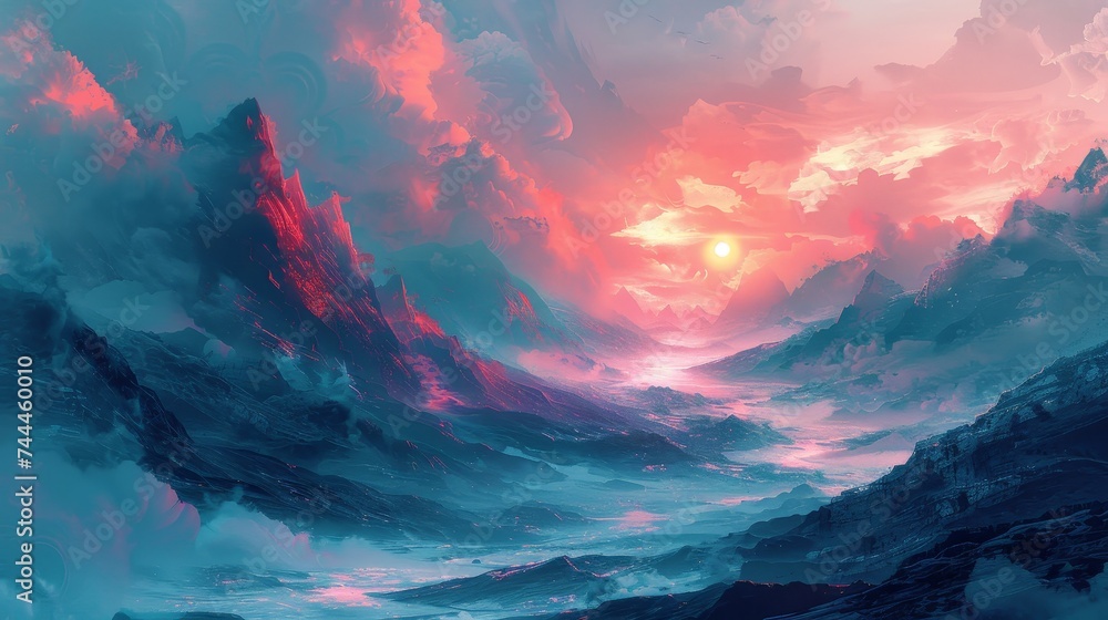 Navigate through a landscape of imagination with backgrounds that craft ...