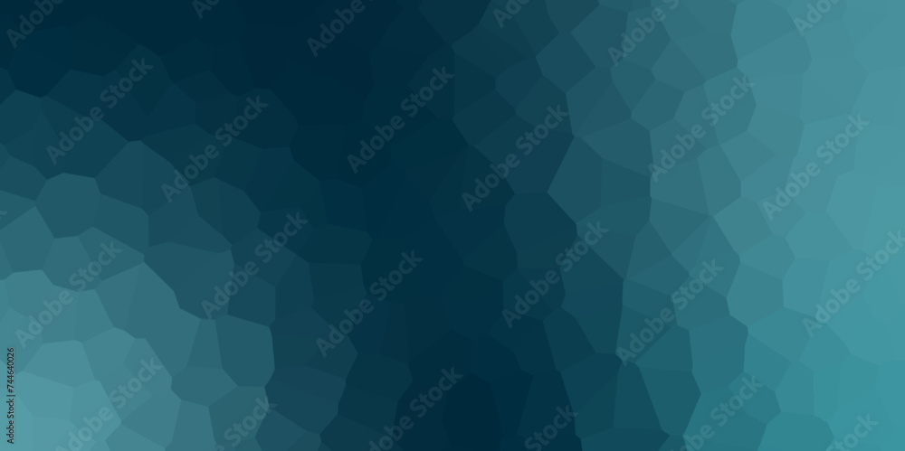 vibrant abstract geometric background with poly pattern. Blue gradient background. Crystal ...