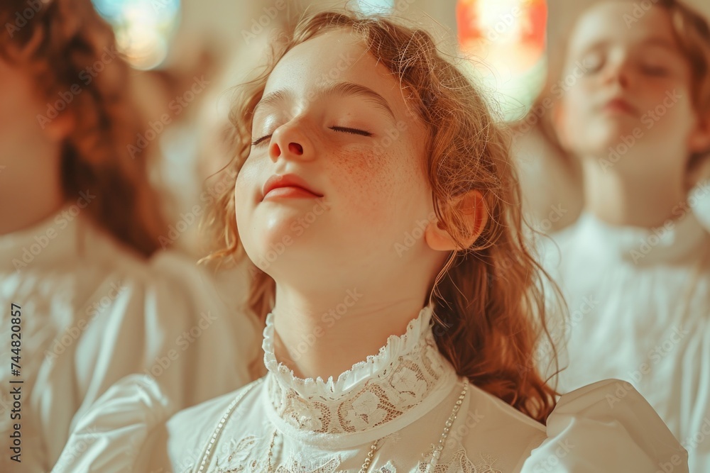 First communion joy: heartwarming moments of young believers in white ...