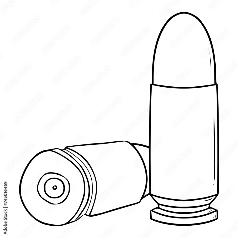 bullets illustration hand drawn outline isolated vector Stock Vector ...