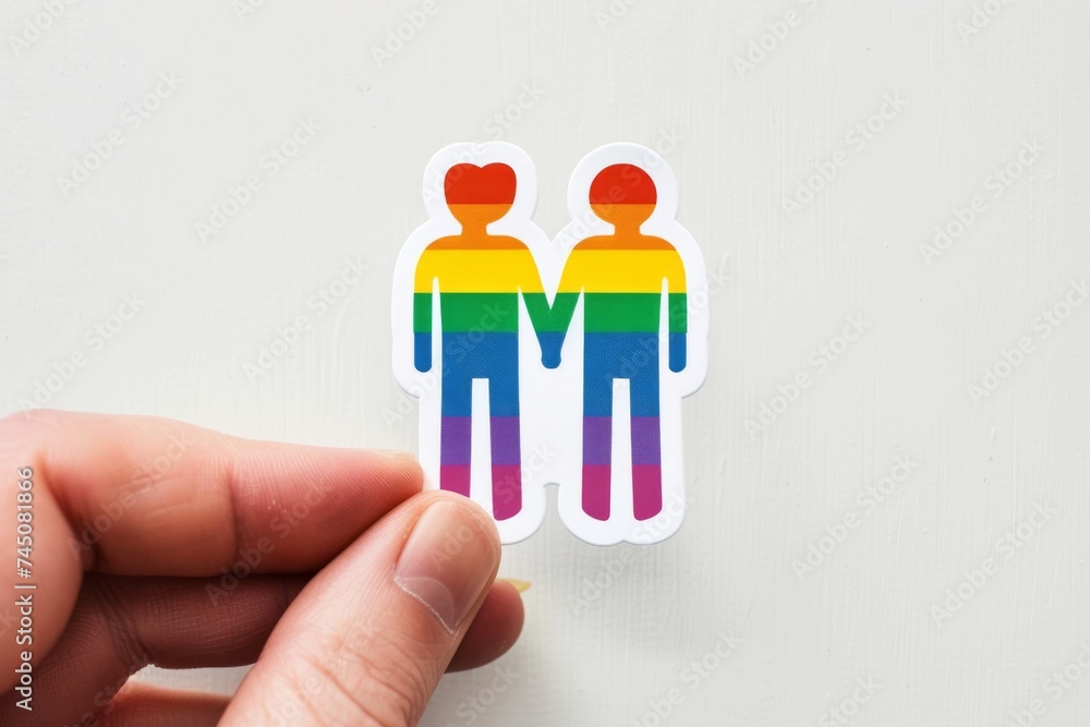 LGBTQ Pride humanitarianism. Rainbow collaborative mindset colorful ...
