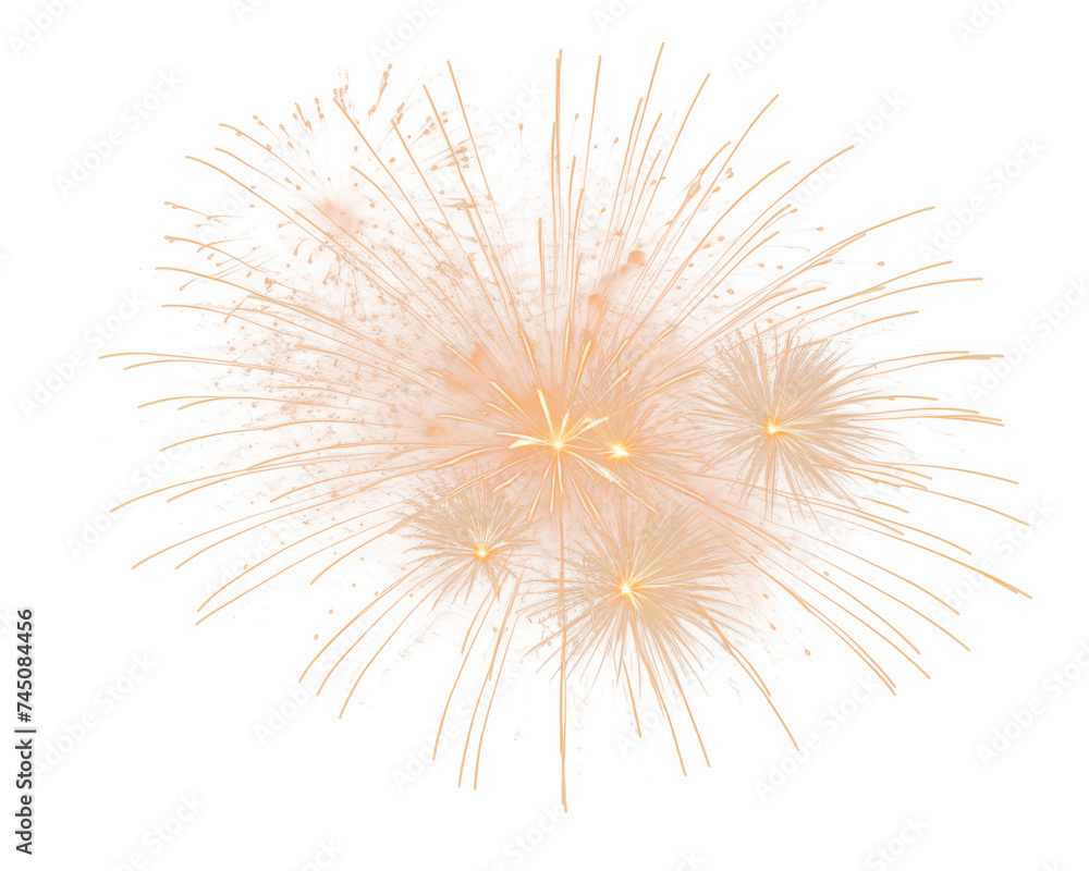 festive fireworks on an isolated transparent background. Fireworks png ...