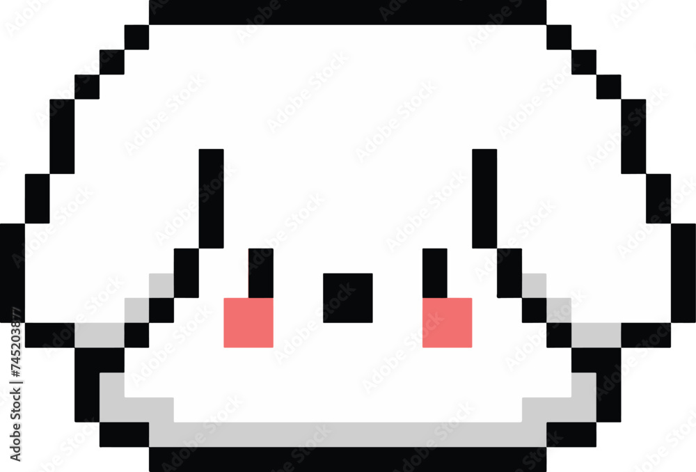 Vector de Stock cute dog pixel art in 8 bit pixel art. Animal for game ...