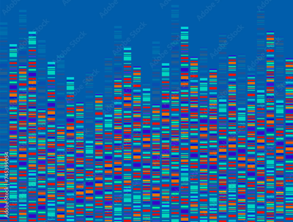 Dna test infographic. Dna test, barcoding, genome map. Graphic concept ...